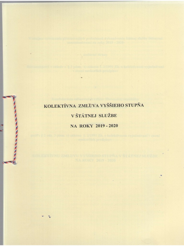 Kolektívna Zmluva | PDF