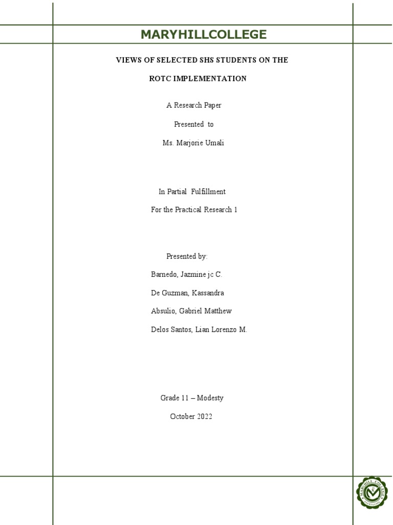 Revised PR1 Chapter 1 | PDF | Servant Leadership | Leadership