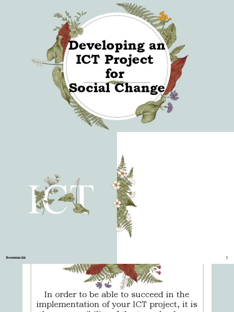 Developing An ICT Project | PDF | Project Management | Websites