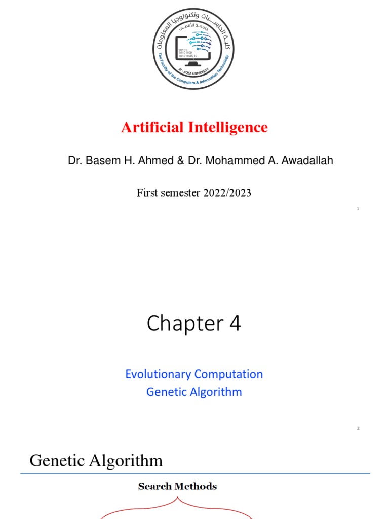 Chapter 4 - GA | PDF | Genetic Algorithm | Evolution