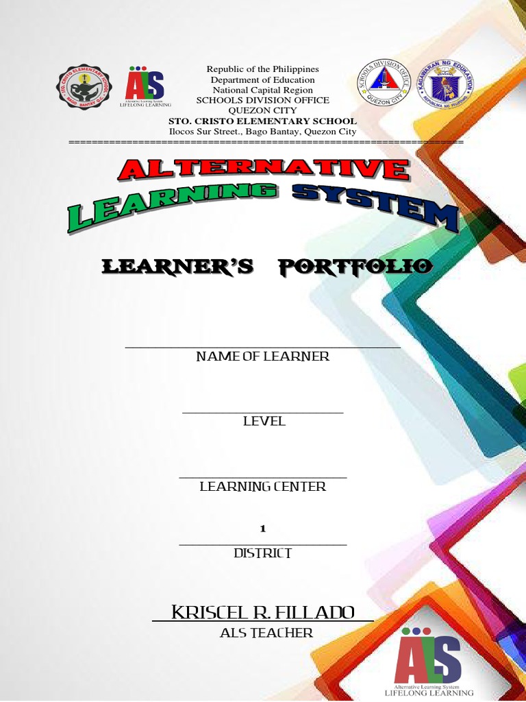 Als-Cover Page For Portfolio | PDF