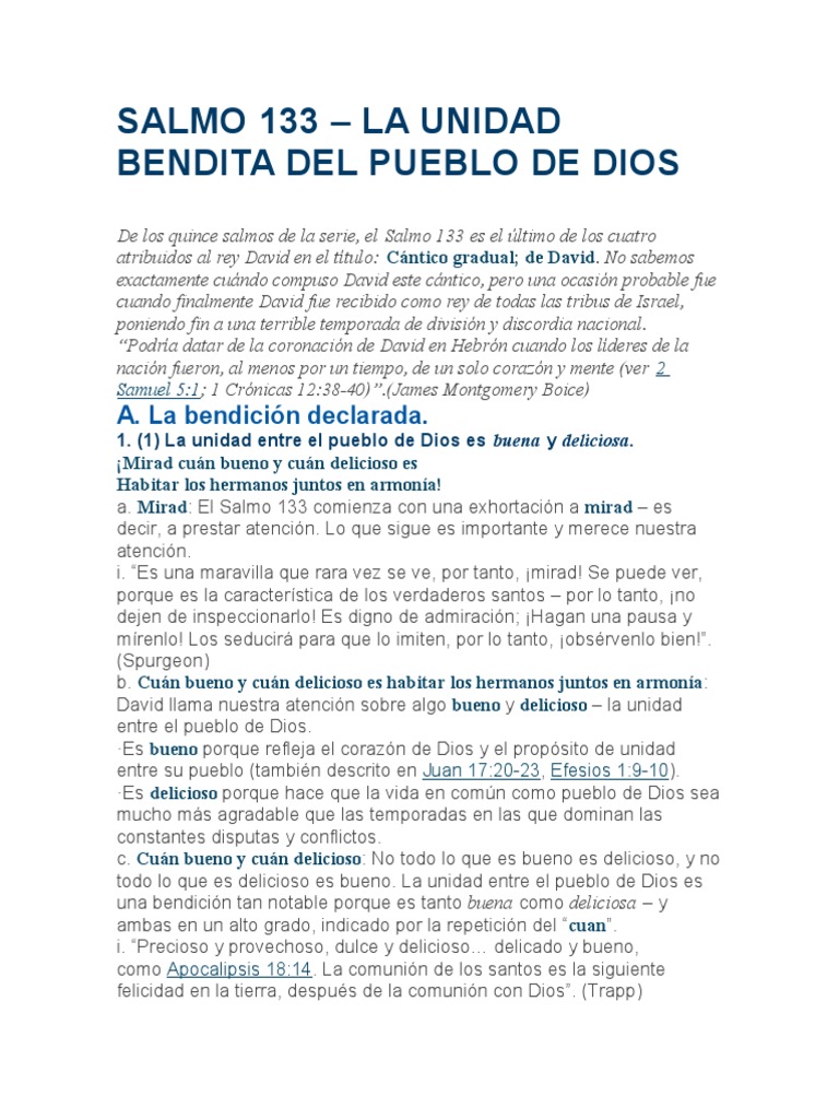 SALMO 133 Explicacion | PDF | La unción | Sacerdote