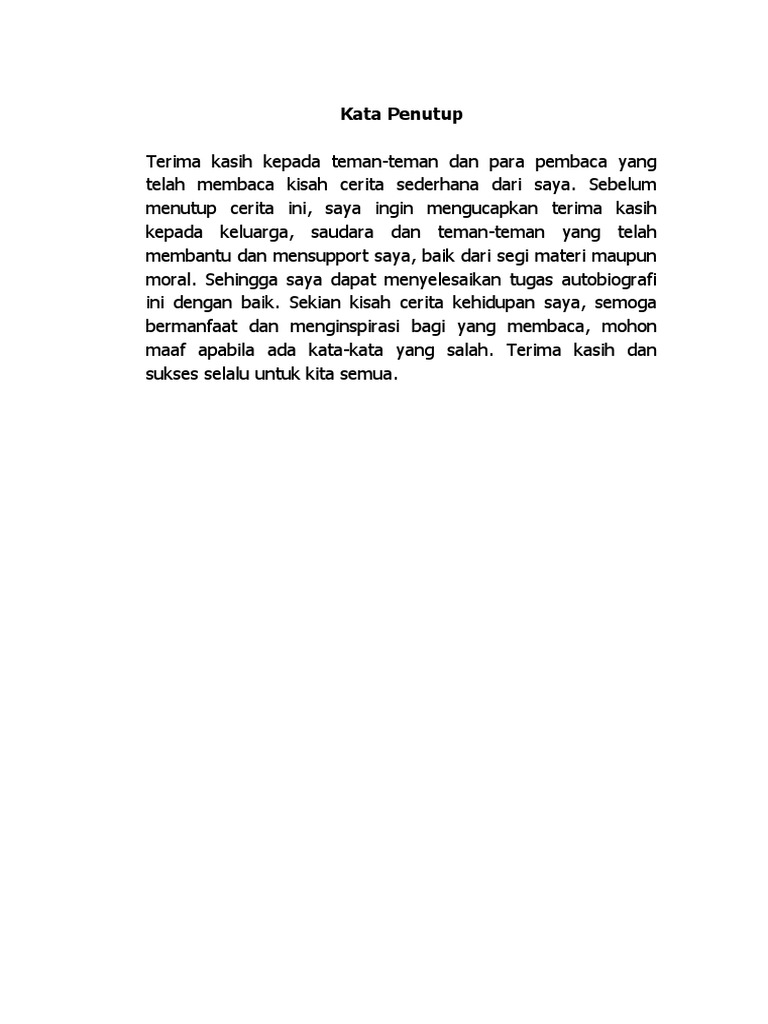 Kata Penutup | PDF