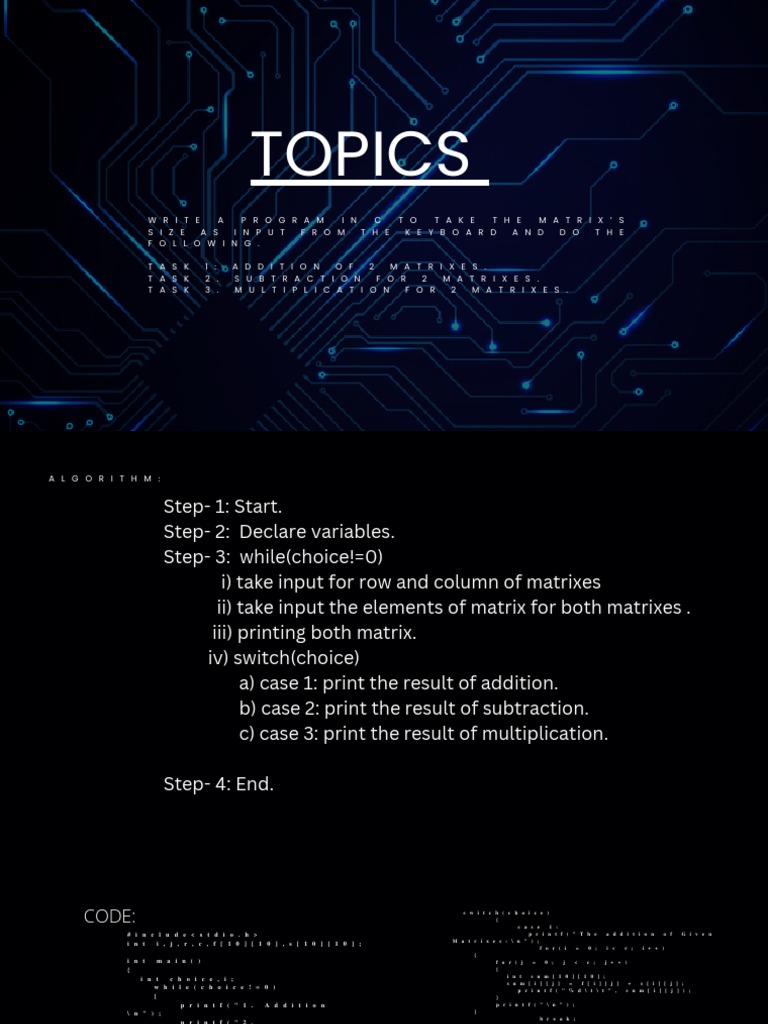 Structure Programming Pdf Matrix Mathematics Linear Algebra