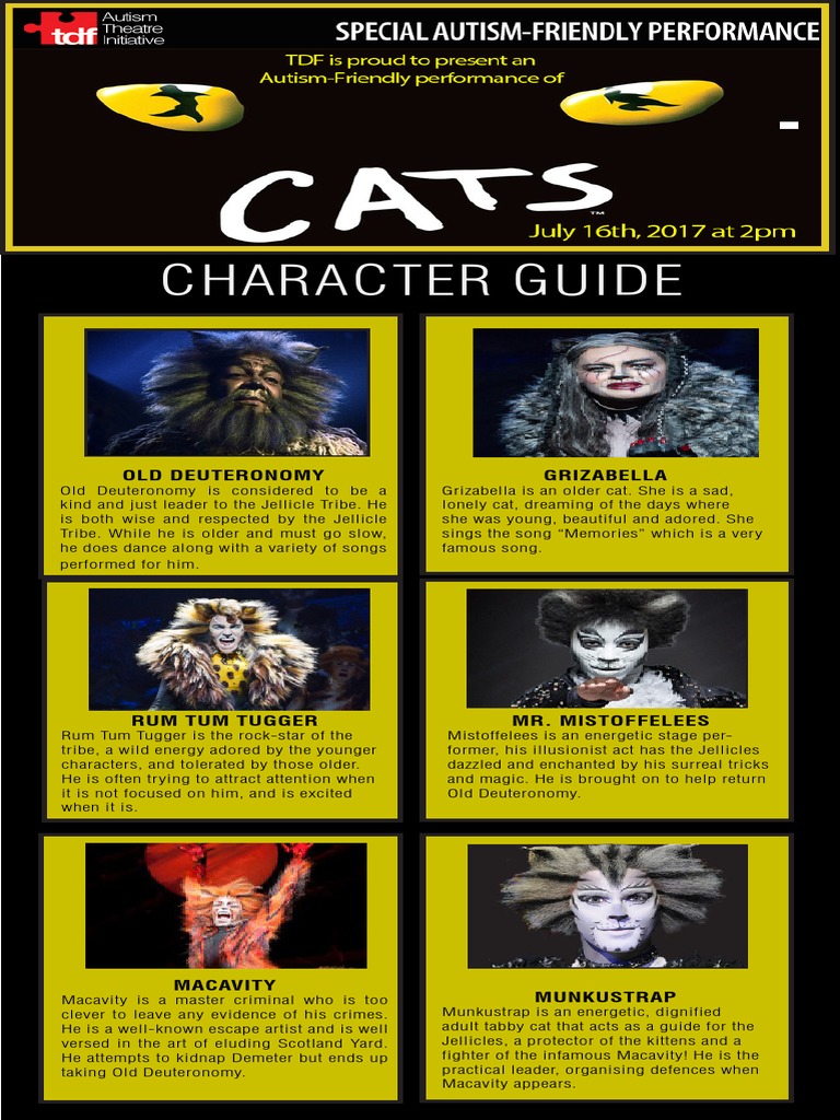 CATS Character Guide | PDF | Fictional Cats | Fictional Felines