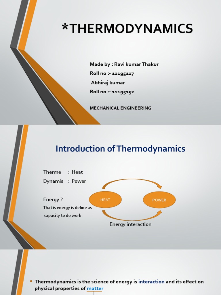 Thermodynamics .Ravi | PDF | Thermodynamics | Heat