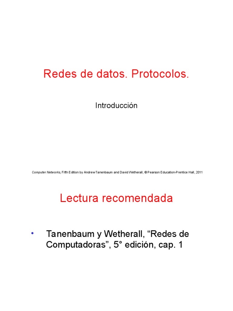 Tanenbaum - Redes - Cap 1 | PDF | Wireless Lan | Computer Network