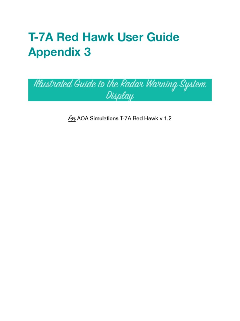 User Guide Appendix 3 RWS v1.2 | PDF | Aviation User Guide Appendix 3 RWS v1.2 | PDF | Aviation