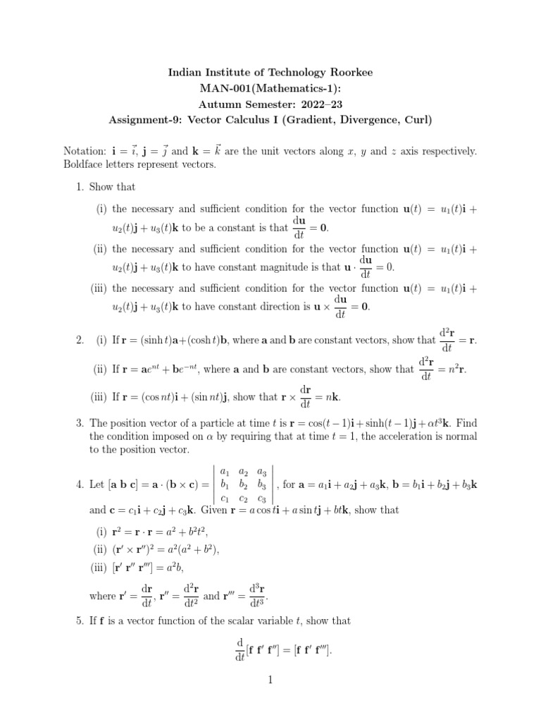 Assignment 9 (MAN-001) | PDF | Multivariable Calculus | Calculus