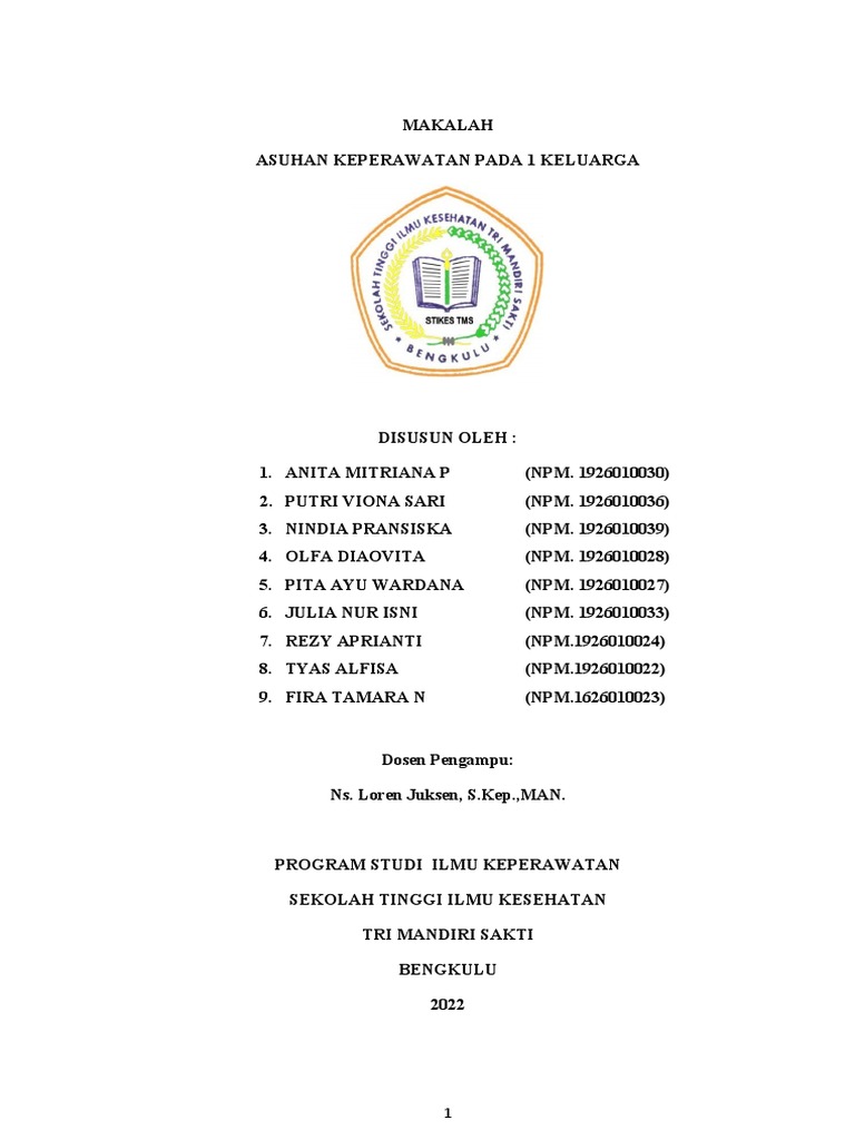Makalah Askep Kep - Keluarga | PDF