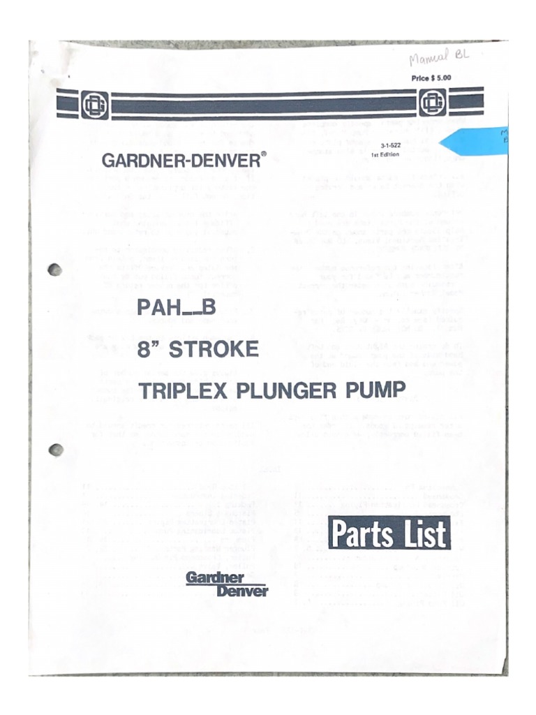 Manual Bomba Triplex 8 Stroke | PDF