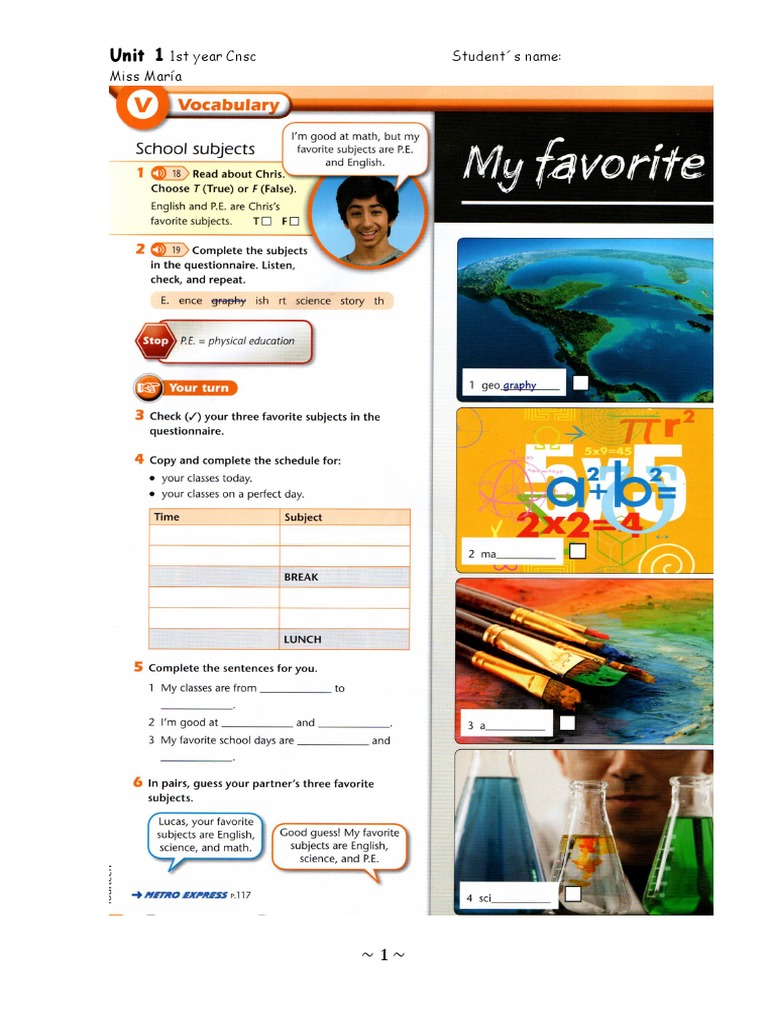 Metro Starter 1 | PDF