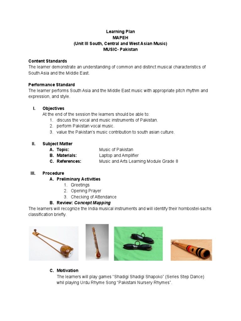 Lesson Plan G8 Pakistan Pdf Learning Pakistan
