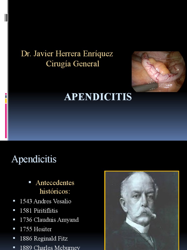 Anatomía, fisiopatología e historia clínica de la apendicitis | PDF | Cirugía | Especialidades ...
