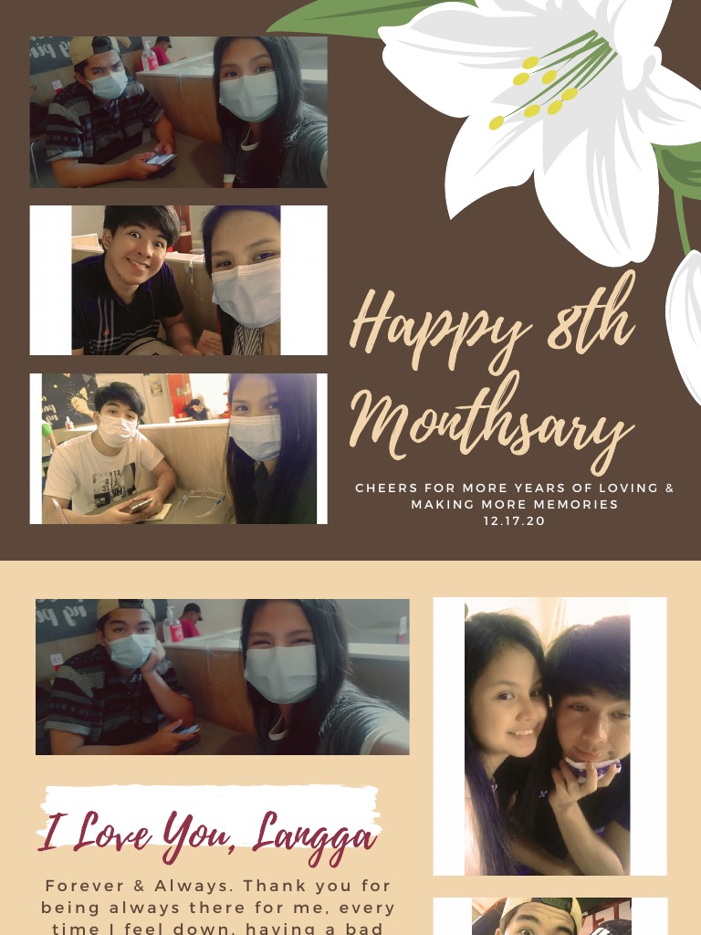 Happy 8th Monthsary: Cheers For More Years of Loving & Making More ...