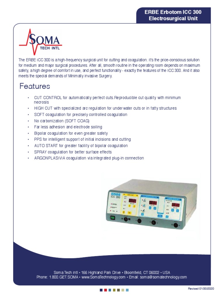 Erbe Icc 300 Esu | PDF | Electromagnetism | Electrical Engineering