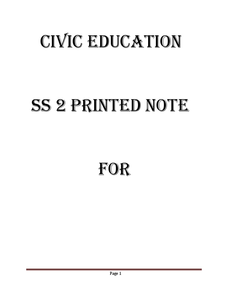 Ss 2 Latest Edicted Print Note | PDF | Human Rights | Democracy