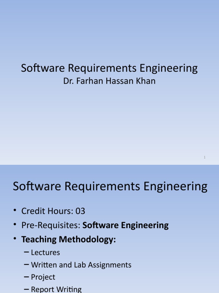 SRE Lecture 01 | PDF | Specification (Technical Standard) | Computer Engineering
