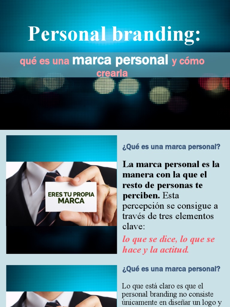 Marca Personal y Como Crear La Marca | PDF | Marca | Gestión de la marca