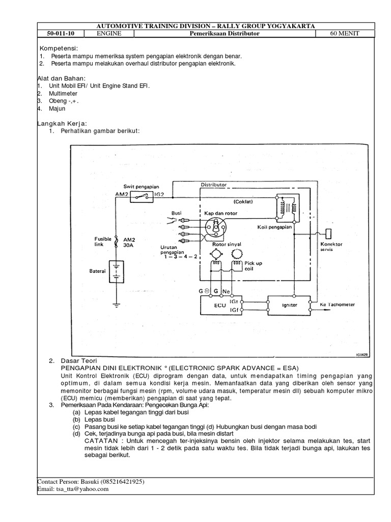 Pemeriksaan dan Overhaul Distributor | PDF | Teknologi & Rekayasa