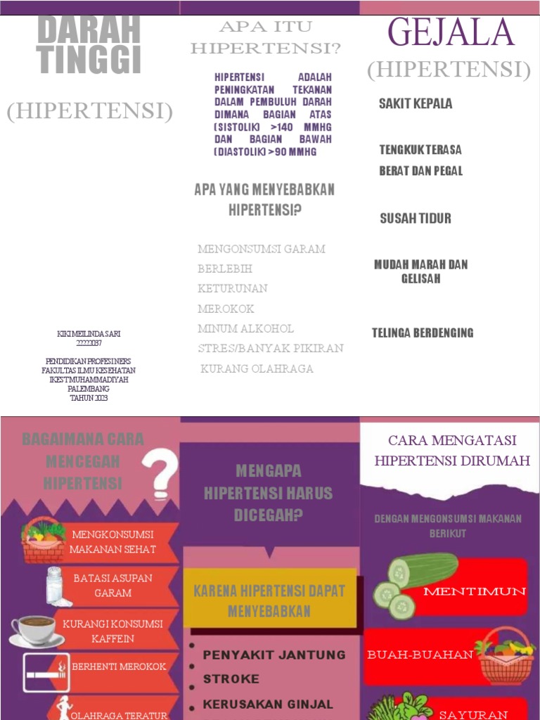 Leaflet Edukasi Hipertensi | PDF