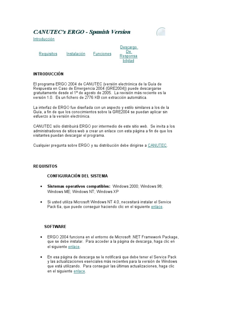 CANUTEC | PDF | Microsoft Windows | Point and Click