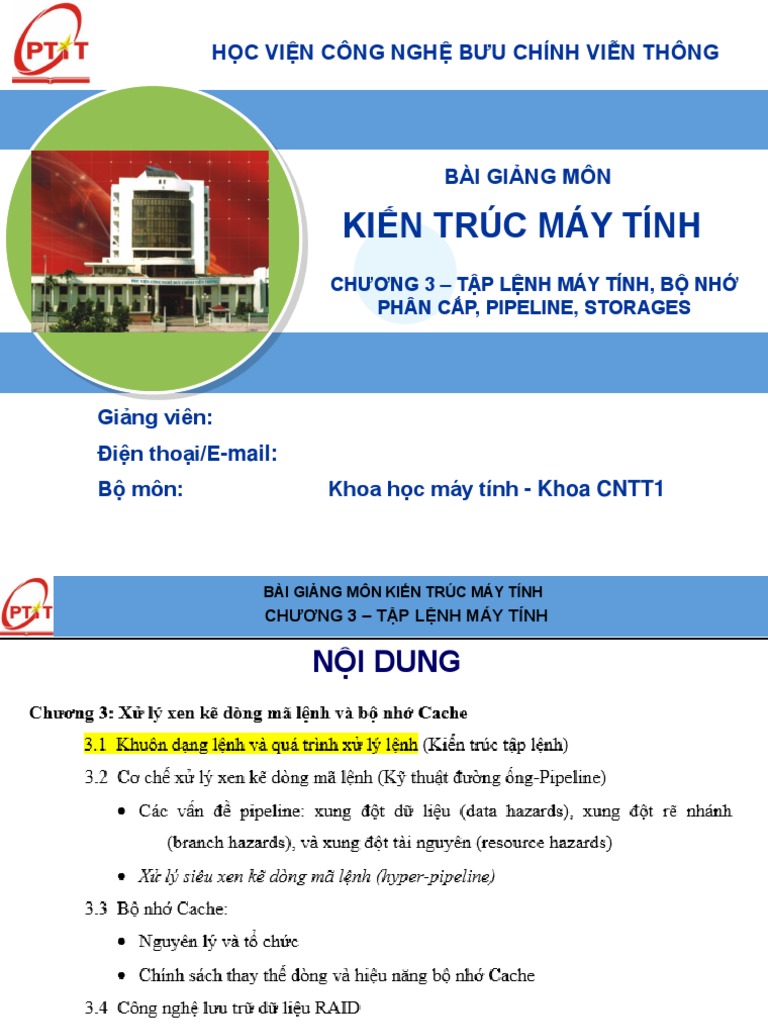 3TC - KTMT - Chuong 3.1 Tap Lenh May Tinh | PDF