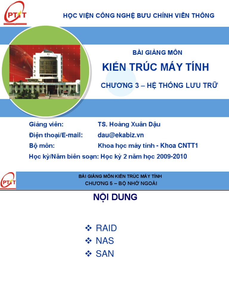 3TC - KTMT - Chuong 3.4 RAID NAS SAN | PDF