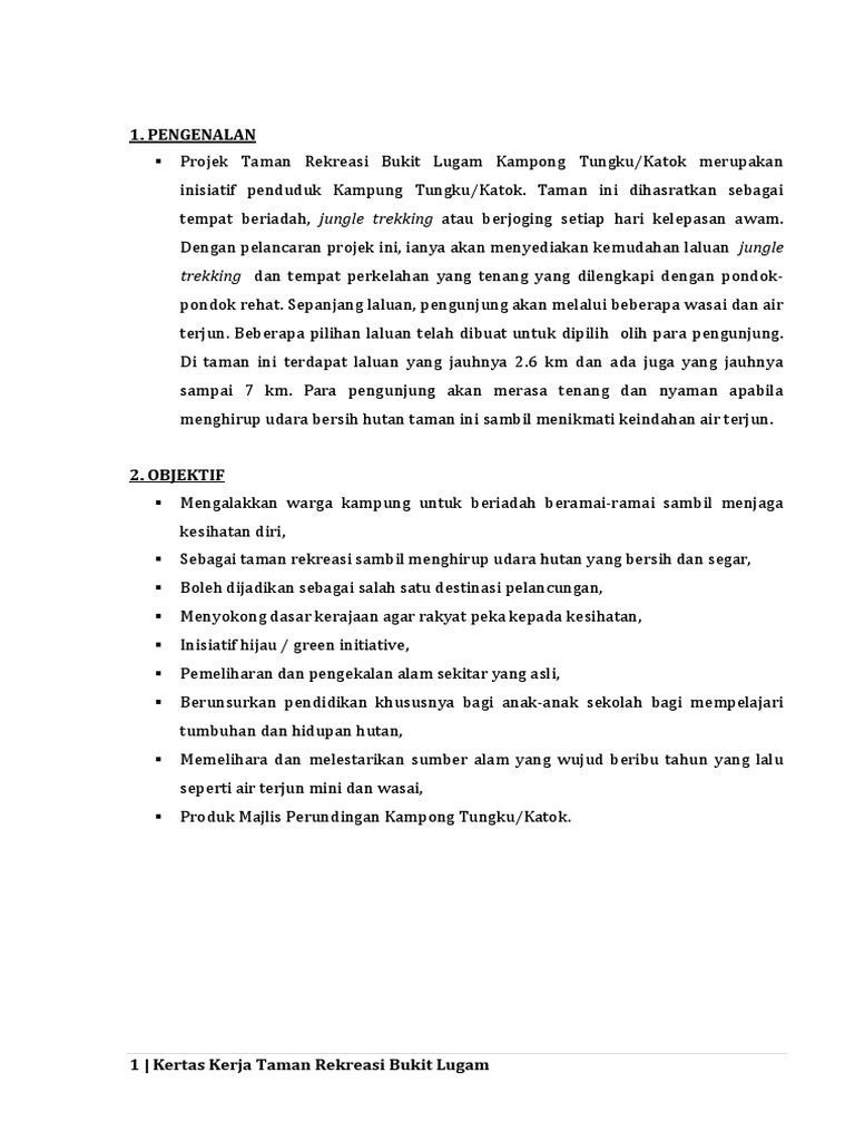 Contoh Kertas Kerja | PDF