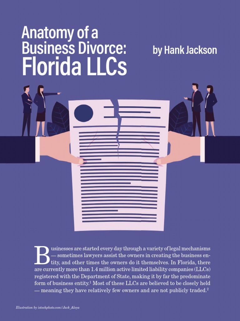 Anatomy of A Business Divorce | PDF | Limited Liability Company | Civil ...