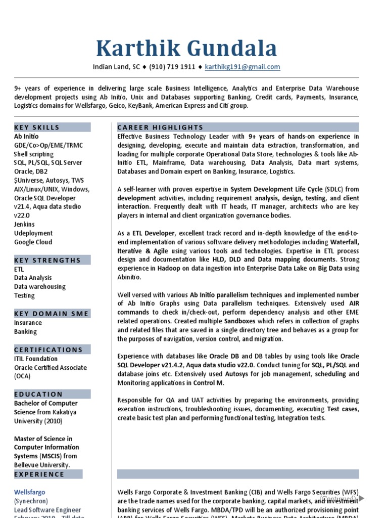 Karthik Gundala Resume | PDF | Information Retrieval | Information Management