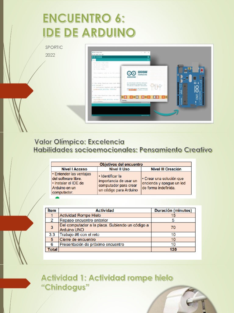 Encuentro 6 Bloque 2 | PDF | Arduino | Entorno de desarrollo integrado