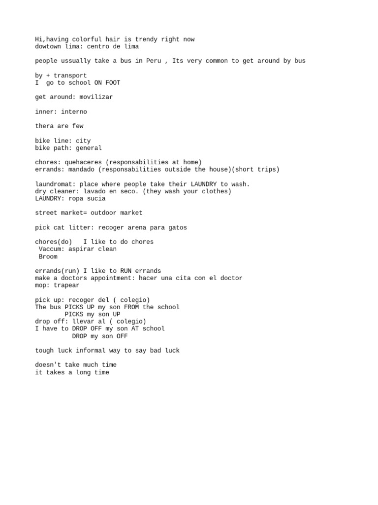 Managing Common Errands and Chores | PDF