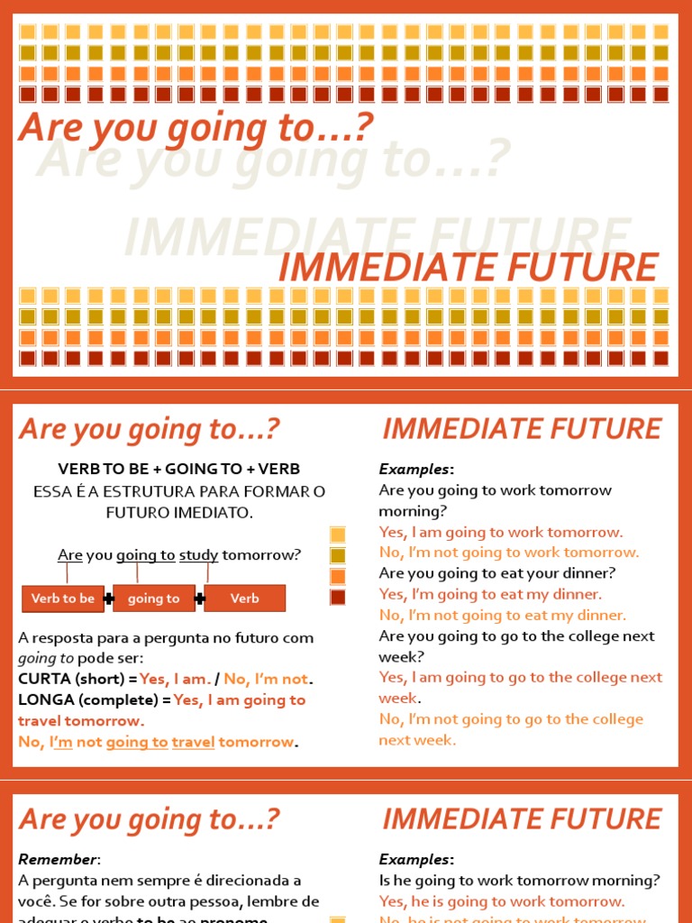 Immediate Future - Going To | PDF