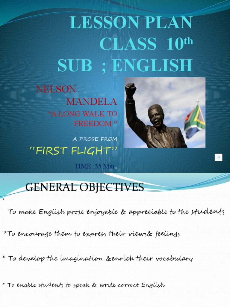 Class X Lesson Plan | PDF | Nelson Mandela | Linguistics