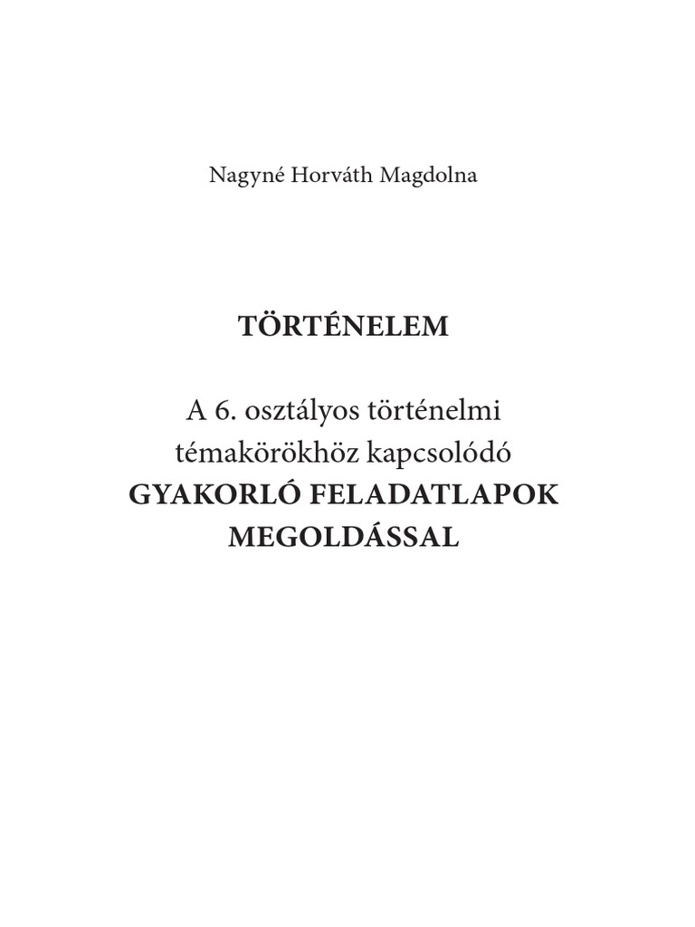 Tortenelem Gyak 2 | PDF