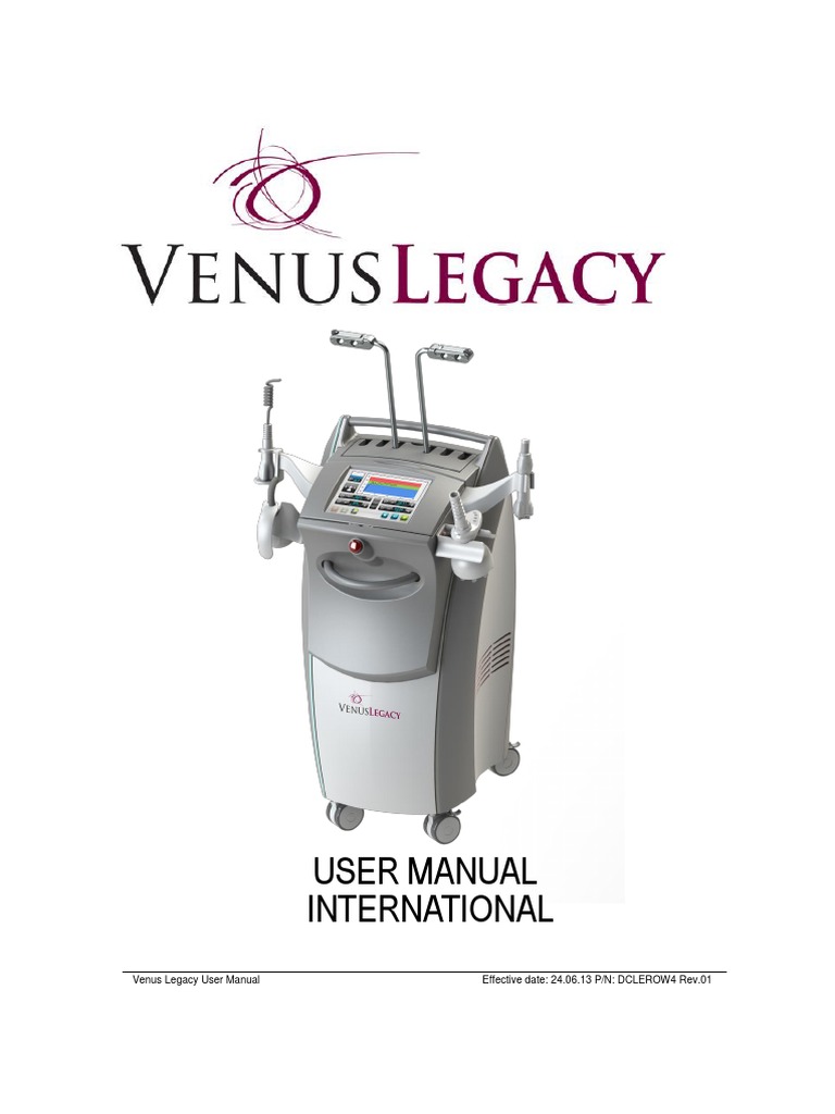 Venus Legacy Operation Manual 19.06.13 - EN | PDF | Electrical ... Venus Legacy Operation Manual 19.06.13 - EN | PDF | Electrical ...