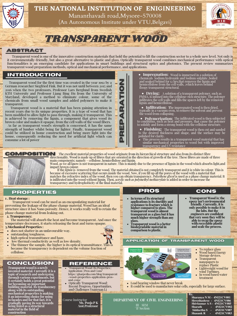 Transparent Wood | PDF | Wood | Fibers