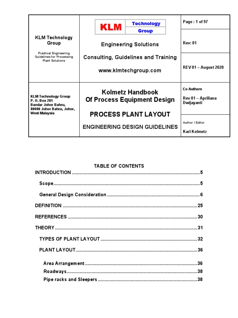 Process Plant Layout - 1 | PDF | Engineering | Transport