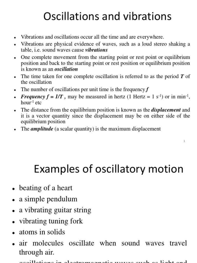 Oscillations | PDF | Oscillation | Resonance