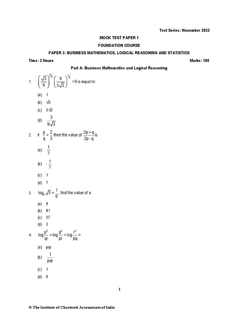 Maths Mtp1 Pdf Interest Standard Deviation