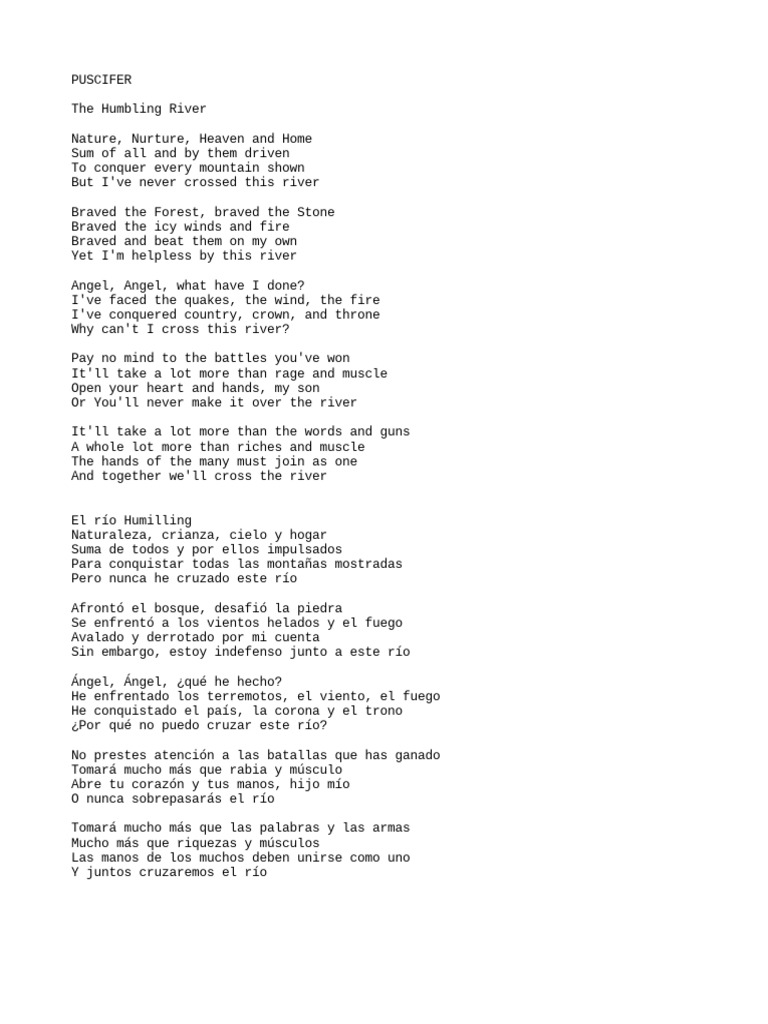 Puscifer - The Humbling River | PDF