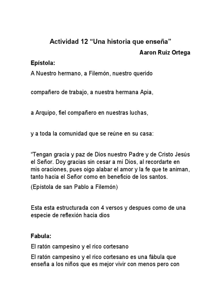 Actividad 12 Expresion Literaria | PDF