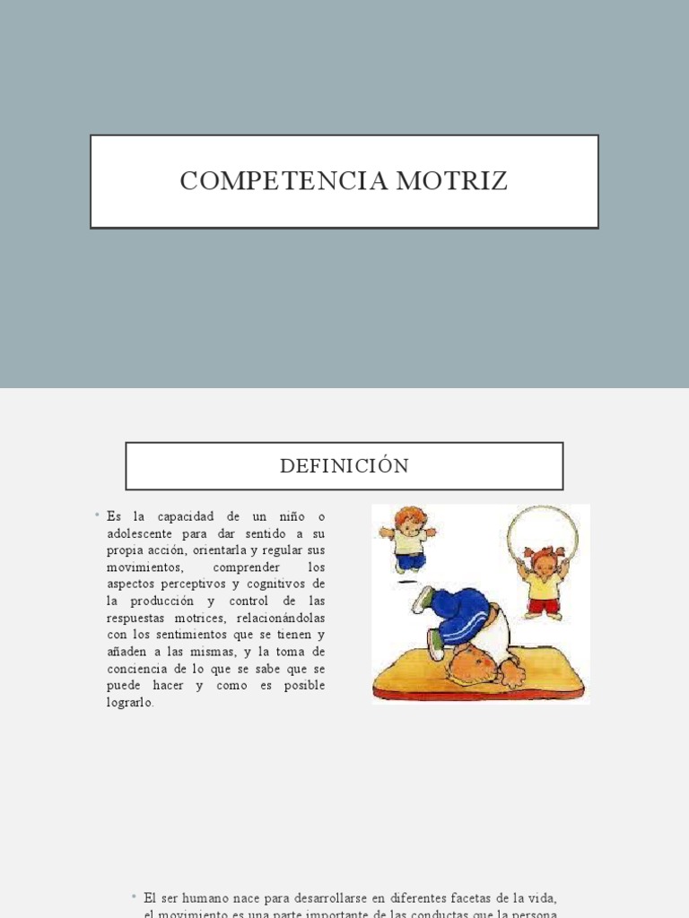 Competencia Motriz | PDF | Aprendizaje | Ciencias del comportamiento