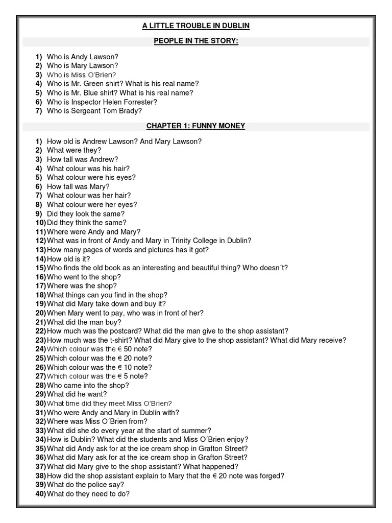 A Little Trouble in Dublin | PDF