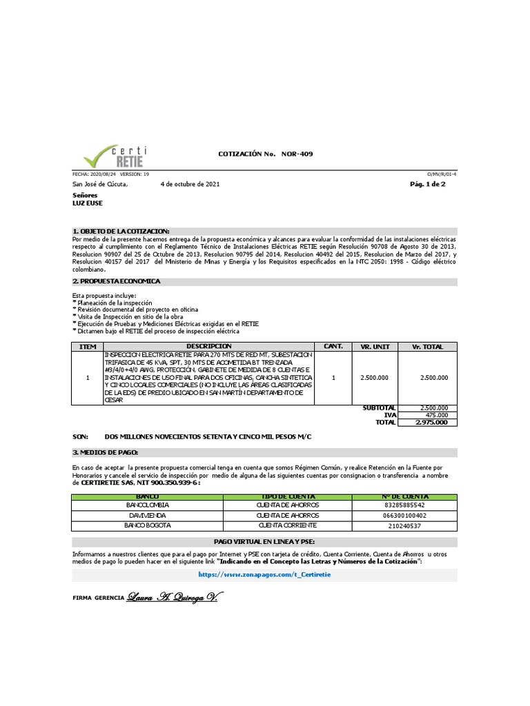 Cot-Nor-409 Locales Eds Puerta Del Sol - San Martin, Cesar | PDF | Economias | Industrias de ...