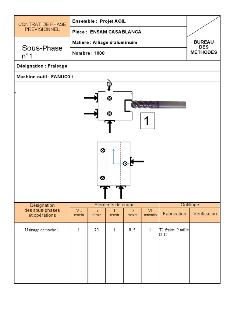 Contrat de Phase | PDF | Usinage | Techniques artistiques