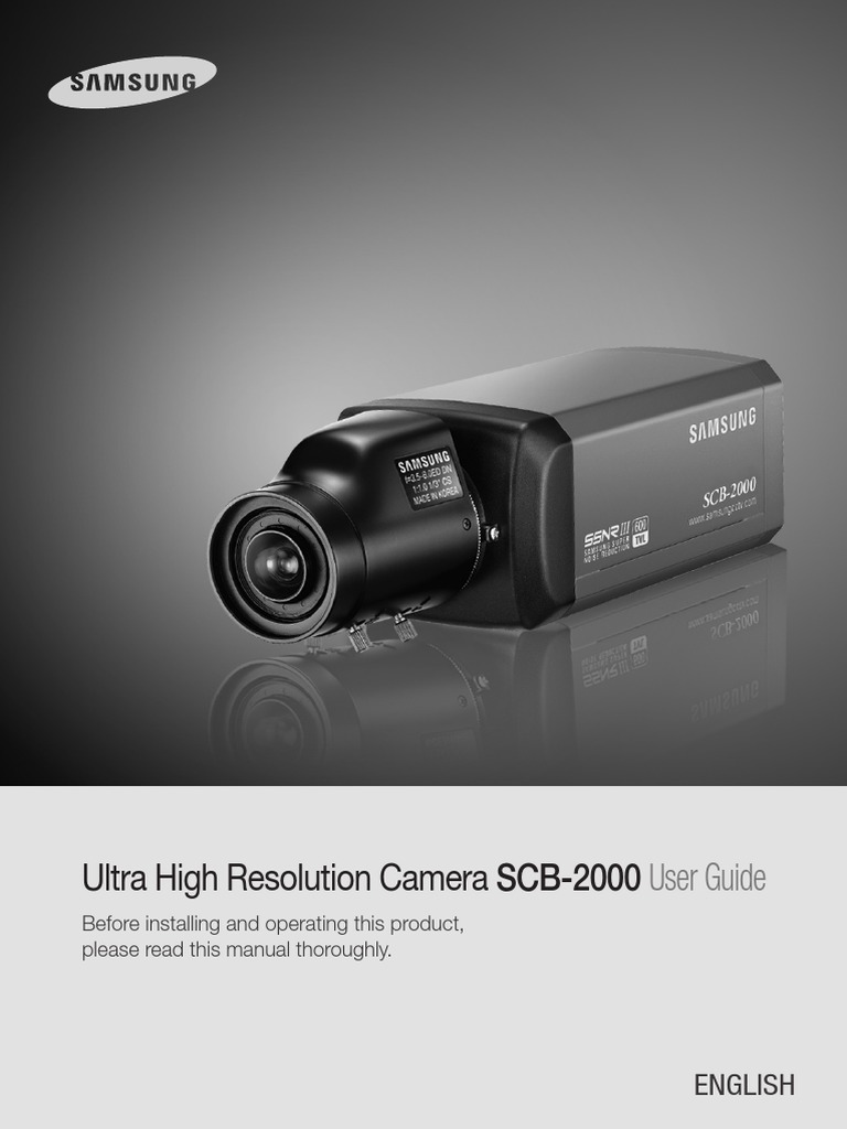 Samsung Digital Camera SCB-2000 | PDF | Camera | Electrical Connector