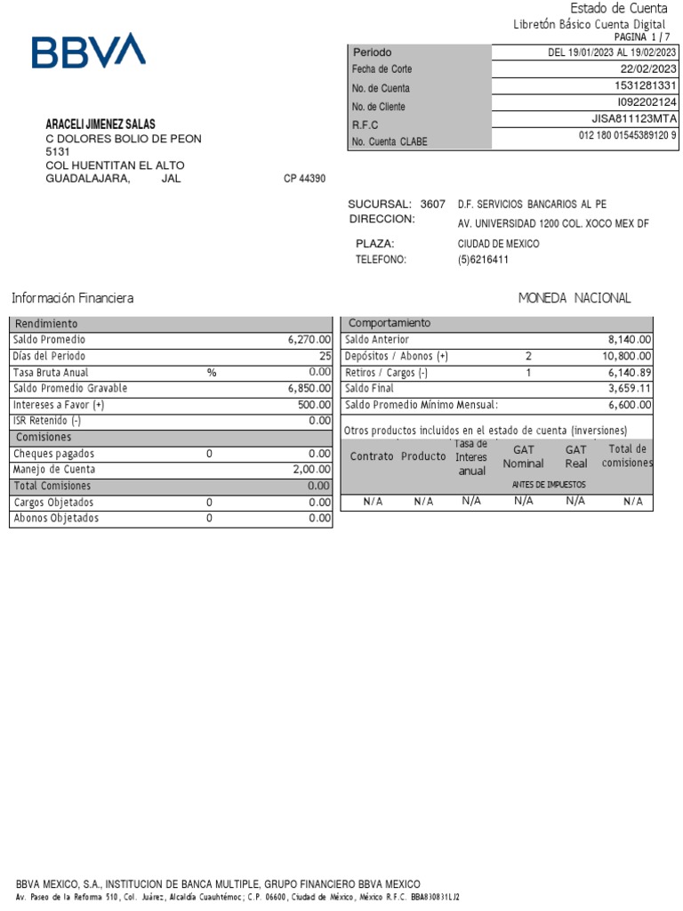ARACELI JIMENEZ | PDF | Bancos | Dinero