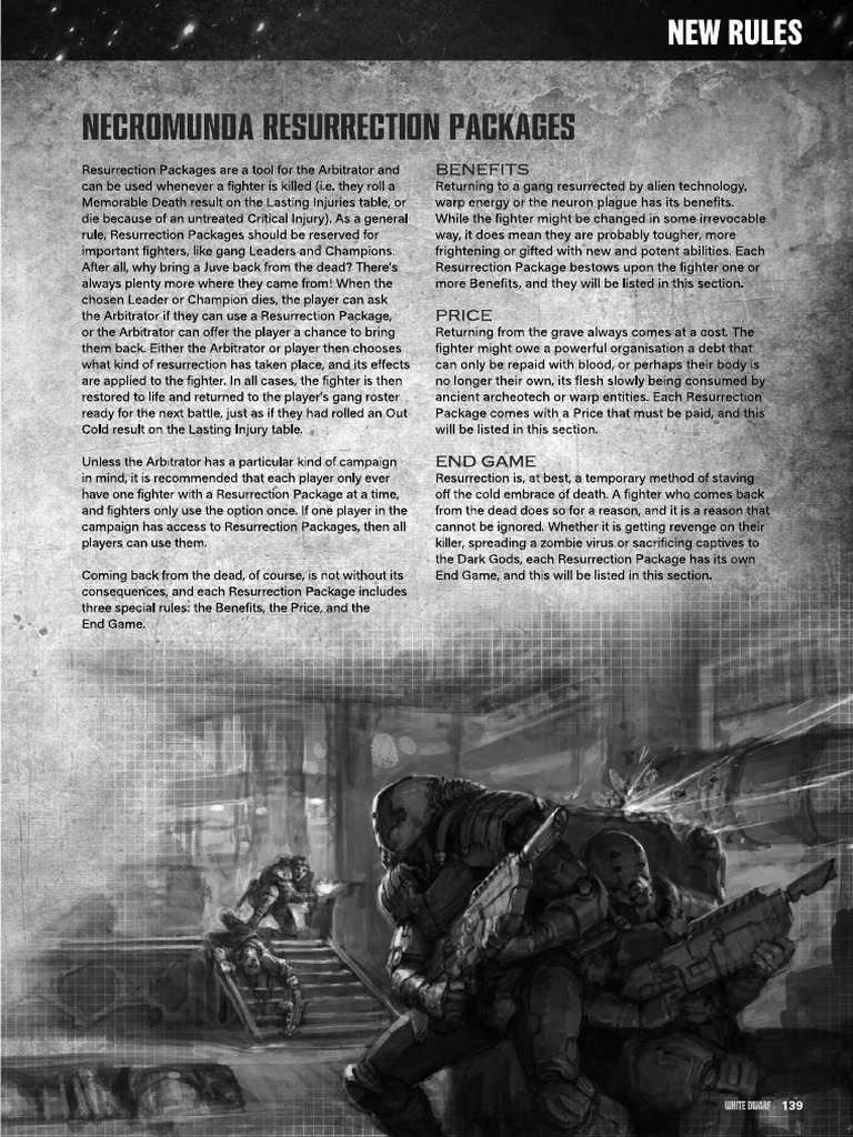 Necromunda Resurrection Rules BW | PDF